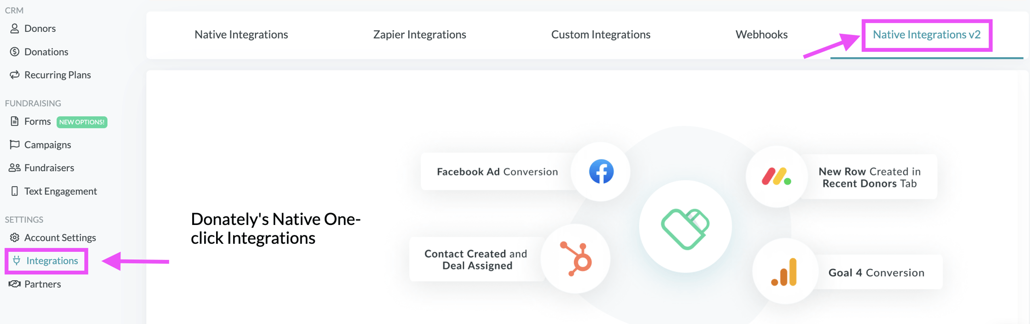 Donately / MailChimp Native Integration