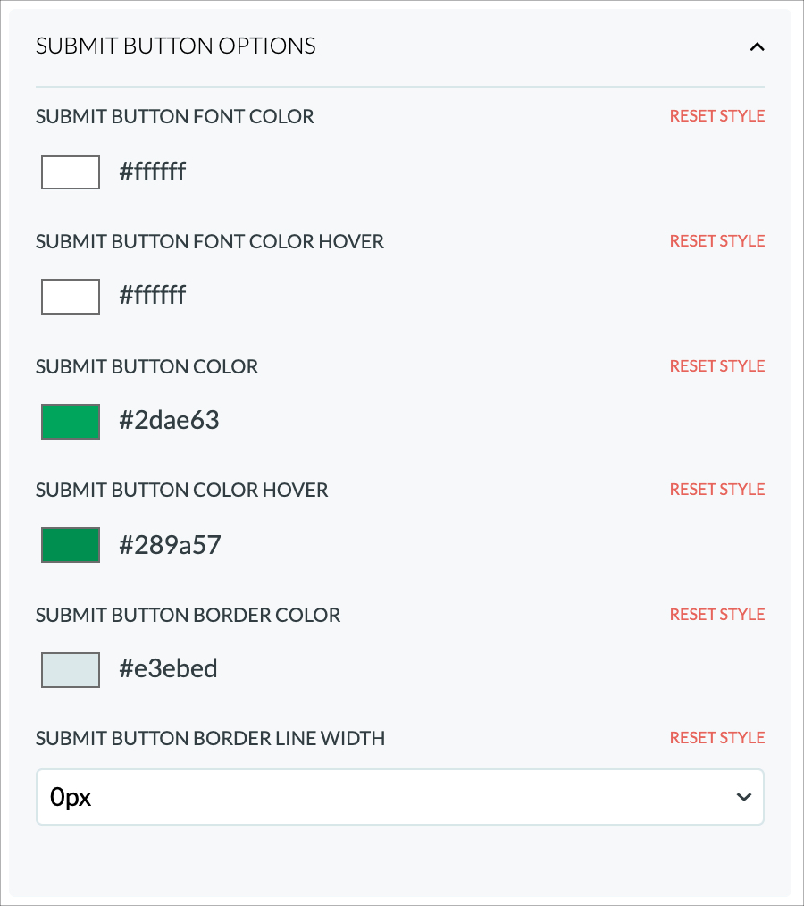 Theme and Style Options